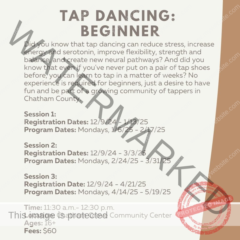 Tap Dancing - Beginners - Pittsboro-Siler City Convention & Visitors Bureau
